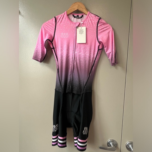Tres Piñas | Other | Tres Pinas Pink Glitter Womens Aero Tri Suit ...